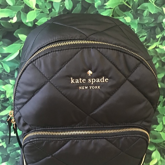 kate spade | Bags | Kate Spade Watson Quilted Hartley Black Backpack ...